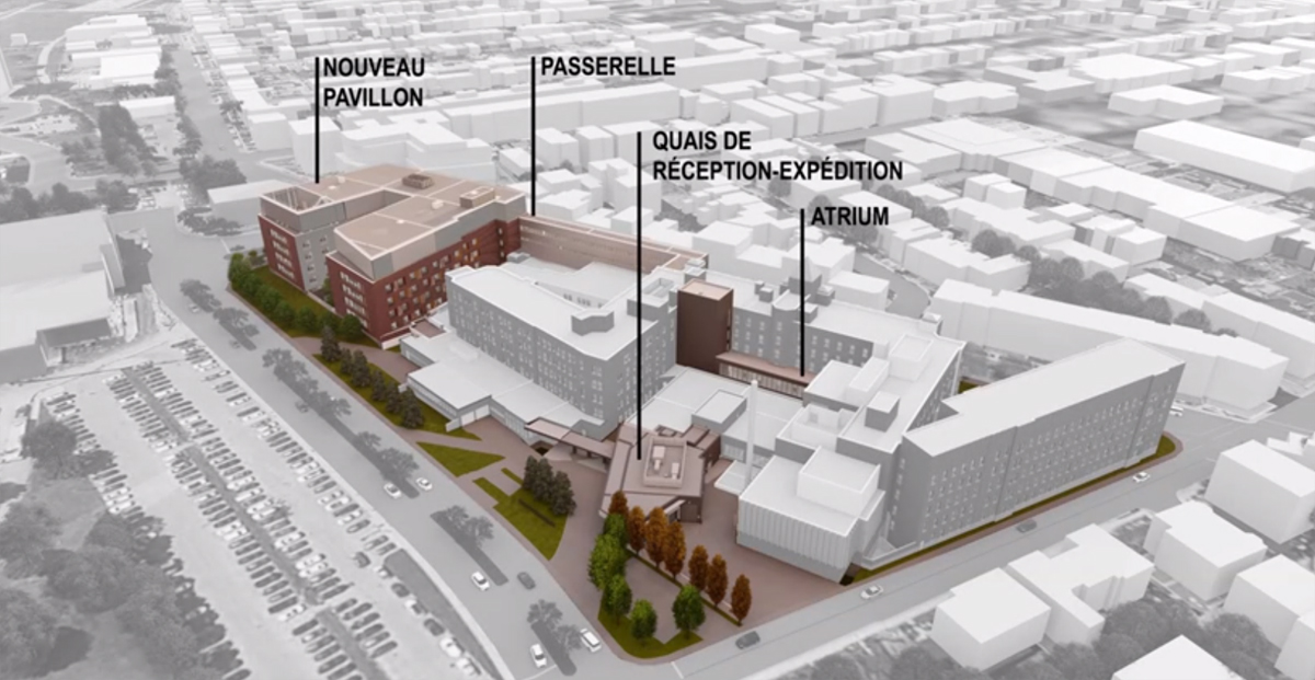 Évolution des travaux de l’Hôpital de Verdun | Explore Verdun IDS